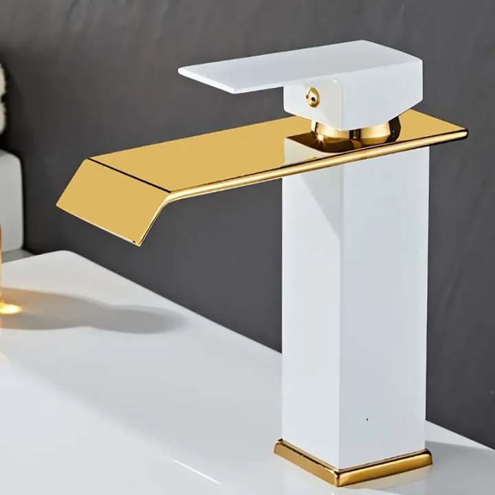 Luxury Glam Style Waterfall Bathroom Sink Faucet - 304 Stainless Steel ...