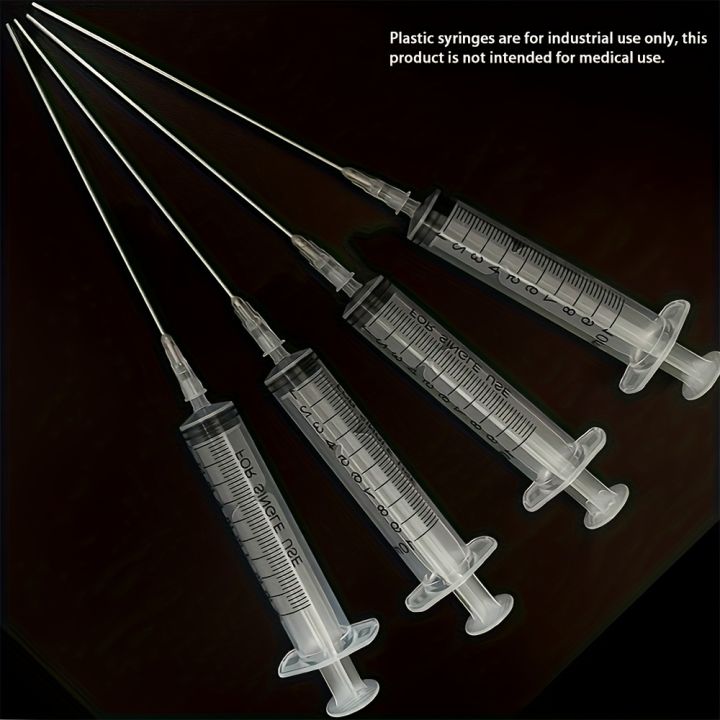 4PCS 10ml syringe set with 10cm long needle, laboratory dispensing ...