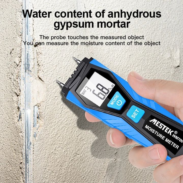 Professional Pin-Type Digital Wood Moisture Tester & Humidity Tester ...