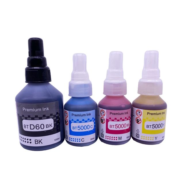 BTD60 BT6000 BTD5000 bottle refill dry based ink compatible for brother ...