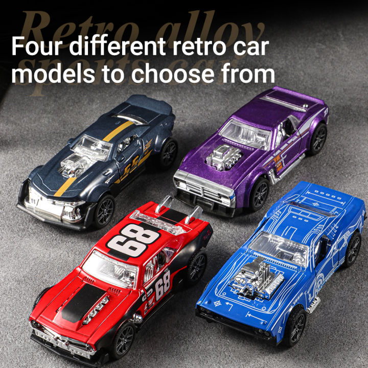 1:43 Toy Cars Mini Openable Diecast Alloy Model Car Metal Sports ...