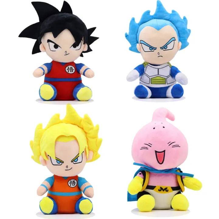 HOT !!Dragon Ball Plush Stuffed Toys Saiyan Goku Vegeta Buu Cartoon ...