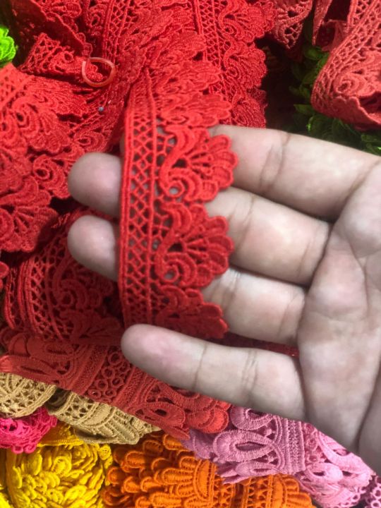 Medium Size Lace Different Colours & Different Design | Daraz.pk
