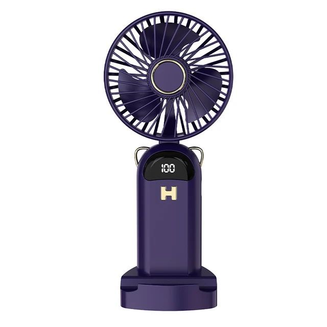 rechargeable portable 5 speed Fan with LED display | Daraz.com.bd