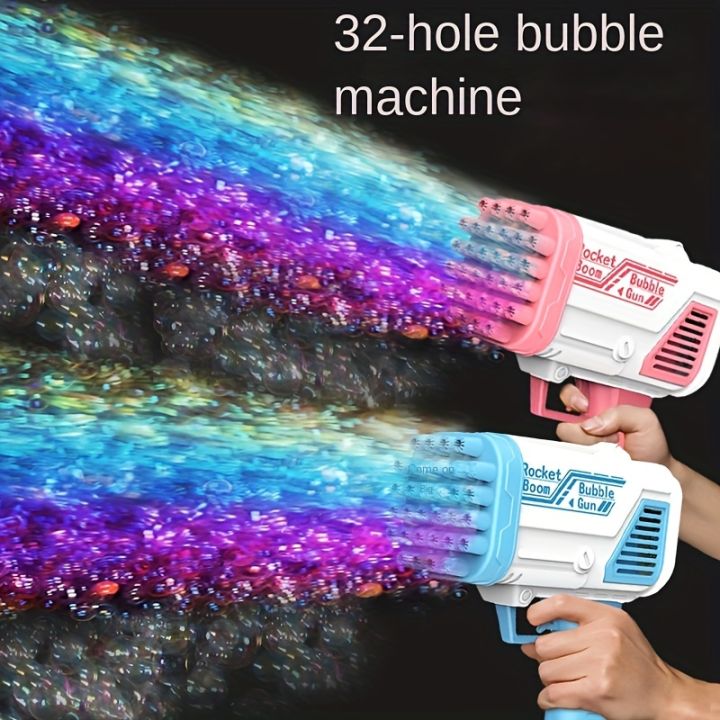 Popular electric bubble gun for children's toys 32 hole bubble machine ...