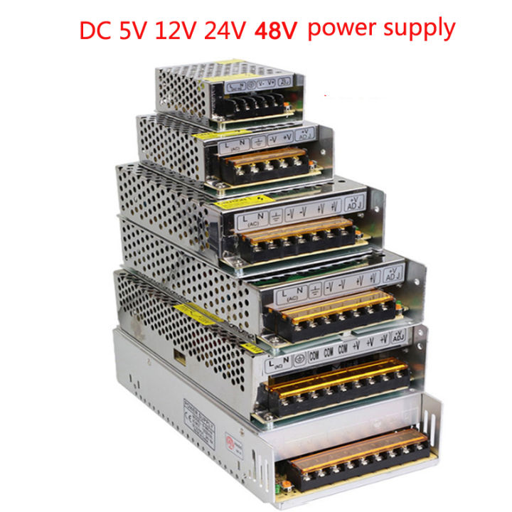 VUSUM Lighting Transformer AC110V-220V to DC 5V 12V 24V 48V Power Supply Adapter 2A 5A 10A 15A ...