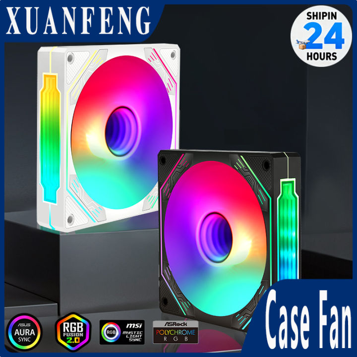 CPU Cooling RGB FAN mute 5v3pin Divine light synchronization ventilador ...
