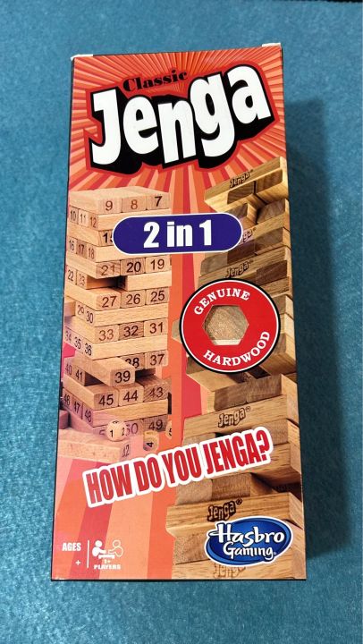 Classic Jenga ,2 in 1, Genuine wood, | Daraz.pk