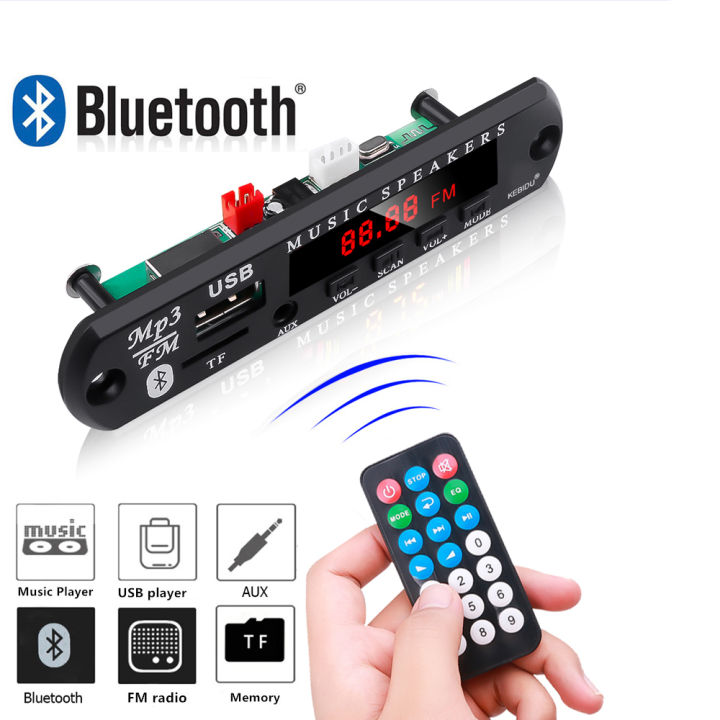 5V Bluetooth Car Kit FM Radio Wireless Receiver Mp3 Player Decoder ...