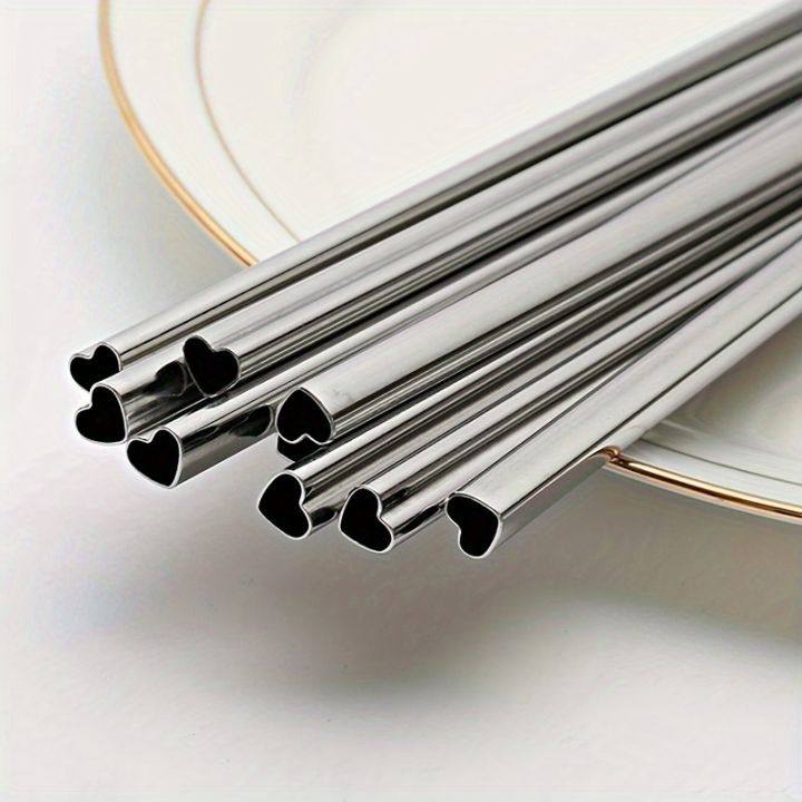 4pcs Heart Straw Silver for Restaurants/cafes | Daraz.pk