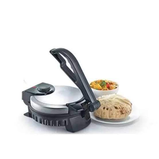 Super Rinnai Electric Roti Maker Machine Black & Silver | Daraz.pk