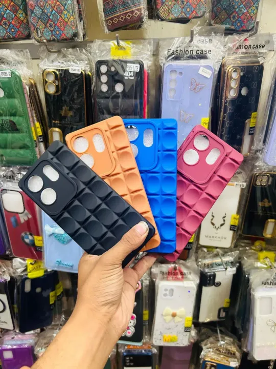 Xiaomi Redmi 13C Puffer pop up Soft Silicone Mobile Case cover | Daraz.pk