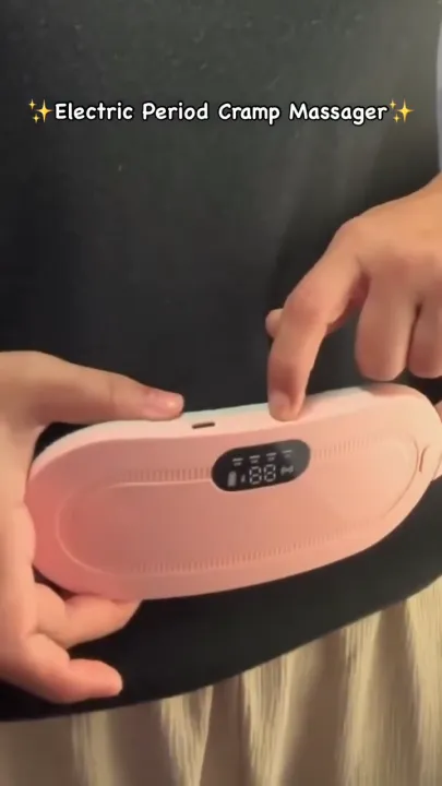 Period Cramp Relief Belt – Portable Menstrual Heating Pad with Massage ...