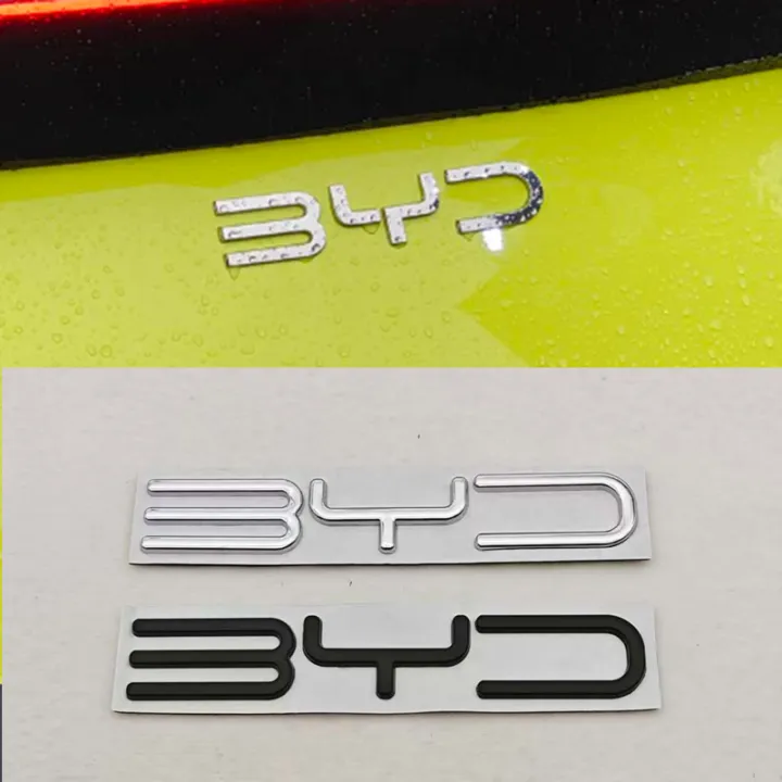 For BYD SEAL QIN HAN SONG Plus ATTO3 SEAL Metal Chrome Black Logo BYD ...