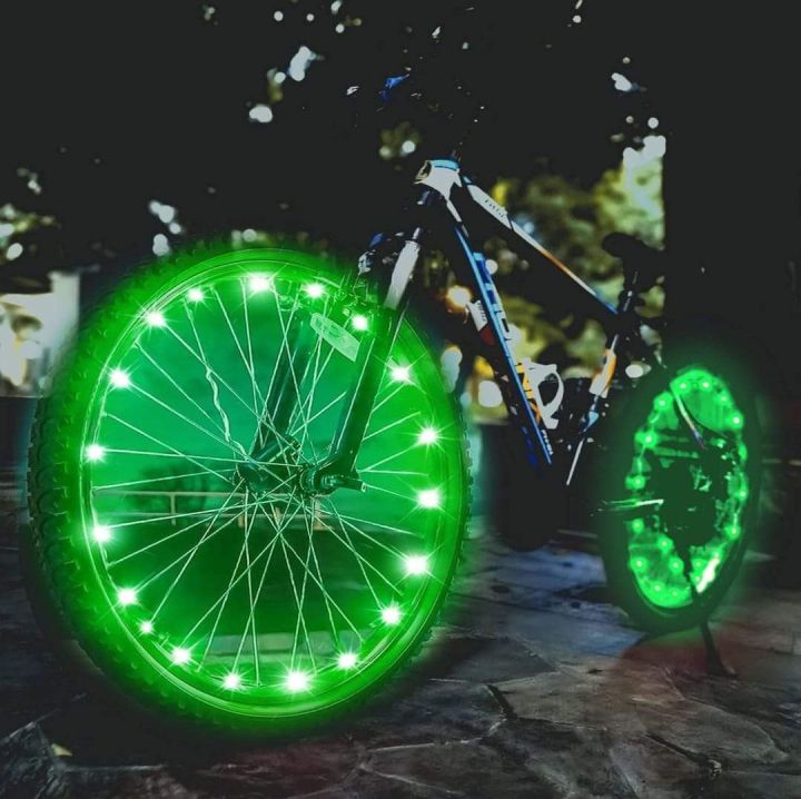balabaxer LED Waterproof Bike Wheel Night Light, 3 Lighting Modes,Easy ...
