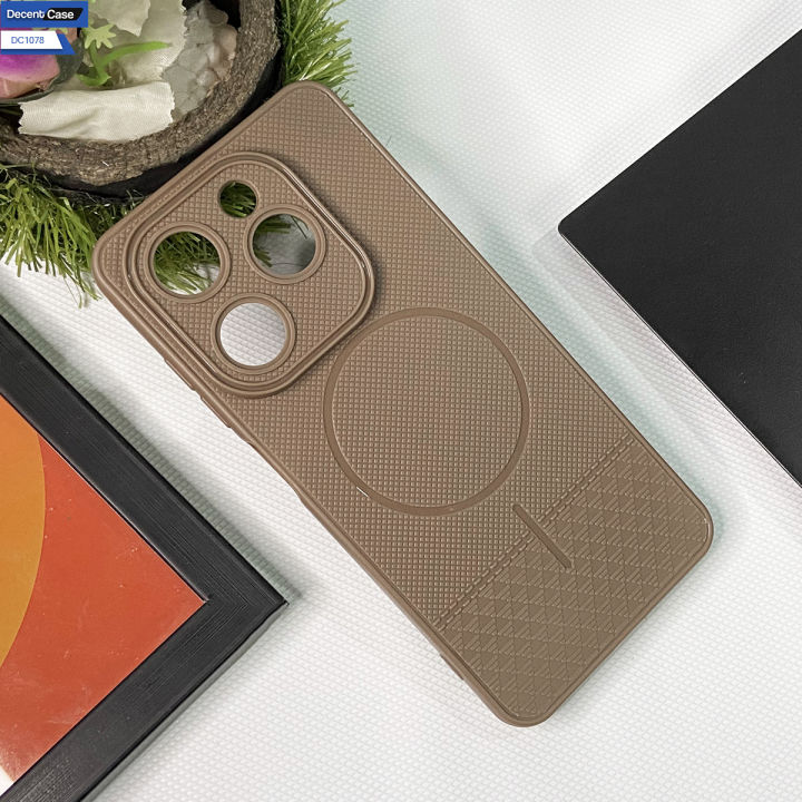 Infinix Smart 8 Cover - Light Brown - New Premium Textured Case leather ...