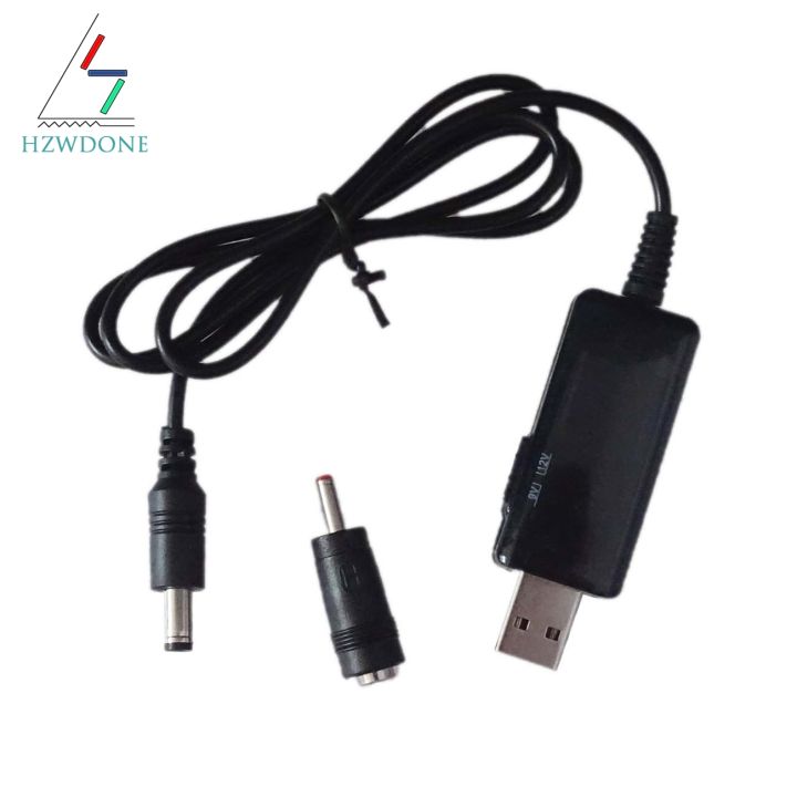 USB Boost Converter DC 5V to 9V 12V USB Step-up Converter Cable + 3.5x1 ...