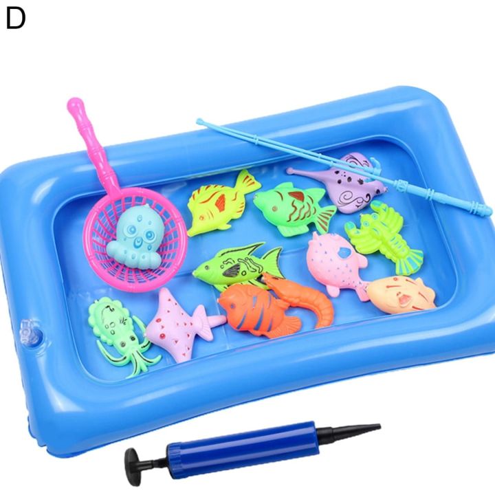 Magnetic Fishing Game with Inflatable Pool Sea Reflections Floating ...