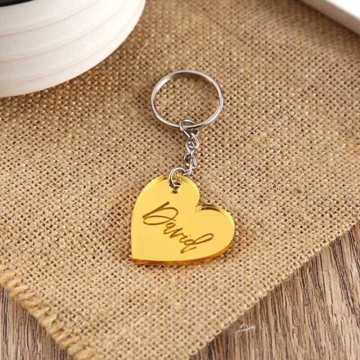 Customize Acrylic Heart Keychain | Daraz.pk
