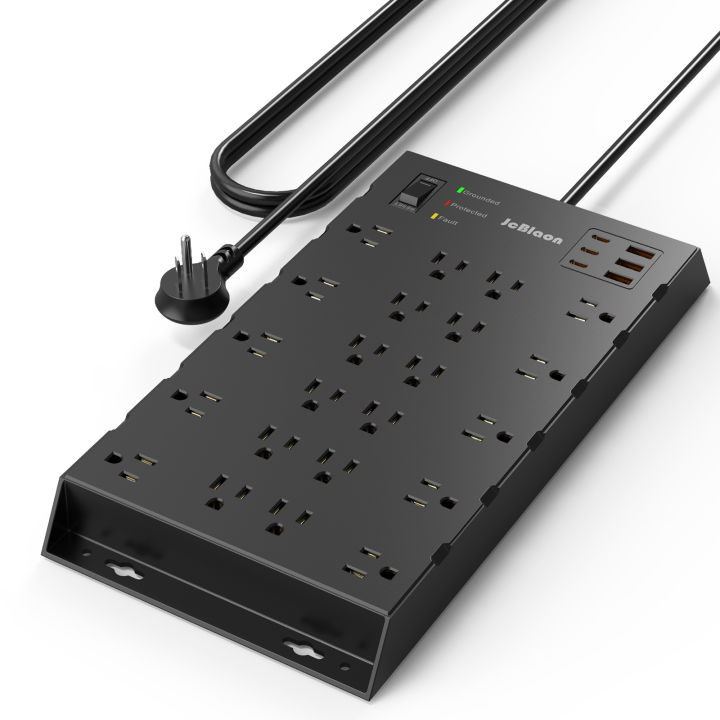 US Plug Multitap Power Strip AC Outlet 2m Extension Cord USB Electrical ...