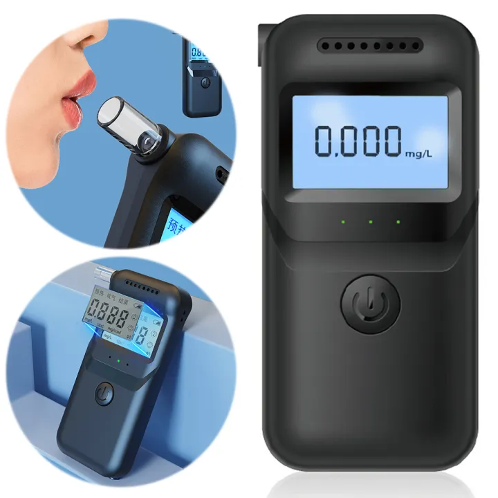 Digital Handheld Alcohol Analyzer Accurate LCD Display Alcoholometer ...