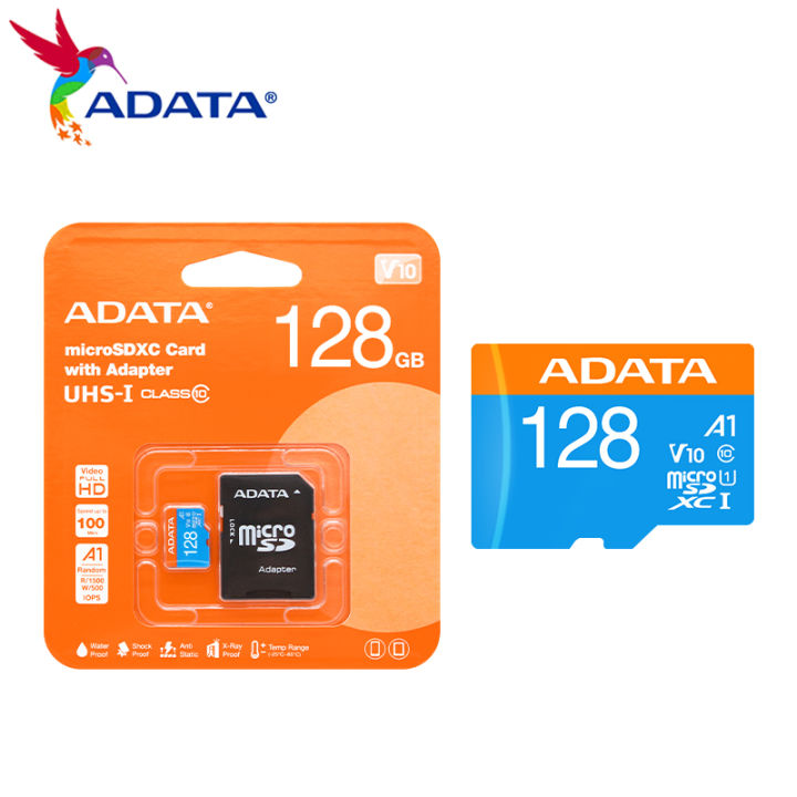 ADATA Premier V10 Micro SDXC 128GB 64GB 256GB Class 10 SDHC 32GB High Speed Memory Card TF Card ...