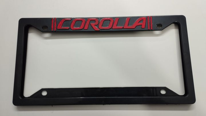 COROLLA Number Plate Casing / Frame Car License Plate plastic Casing ...