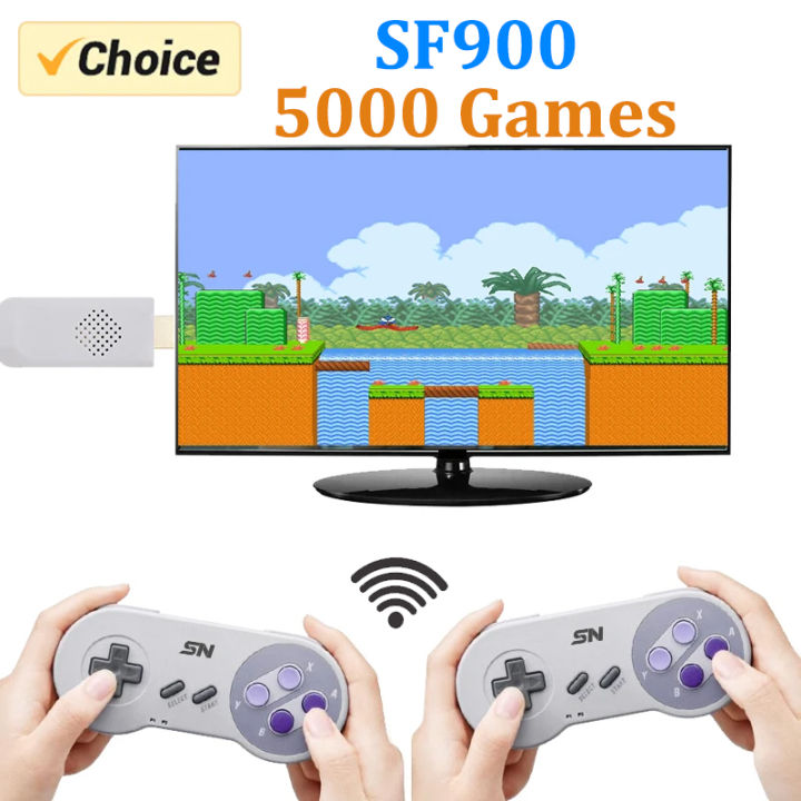 SF900 Consola for Super Nintendo 16 Bit Game Stick 5000 Retro Games HD ...