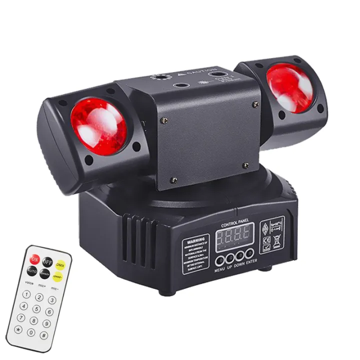 DMX Disco LED Rotating Laser Beam Strobe Light Wireless Remote Control ...
