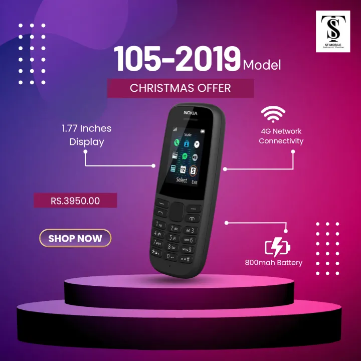 Nokia 105 dual Sim 4th gen | Daraz.lk
