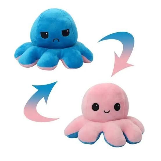 Reversible Flip octopus Plush Stuffed Soft Toy for Children - Toy ...