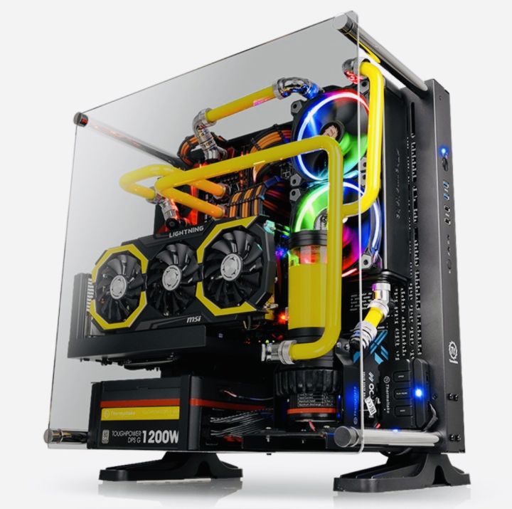 Thermaltake Core P3 Desktop Case Open Frame Panoramic Viewing, Glass ...
