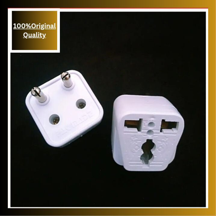 2 pcs of Mobile shoe Multi 3 & 2 pin shoe cpnverter adaptor 220 vlts ...