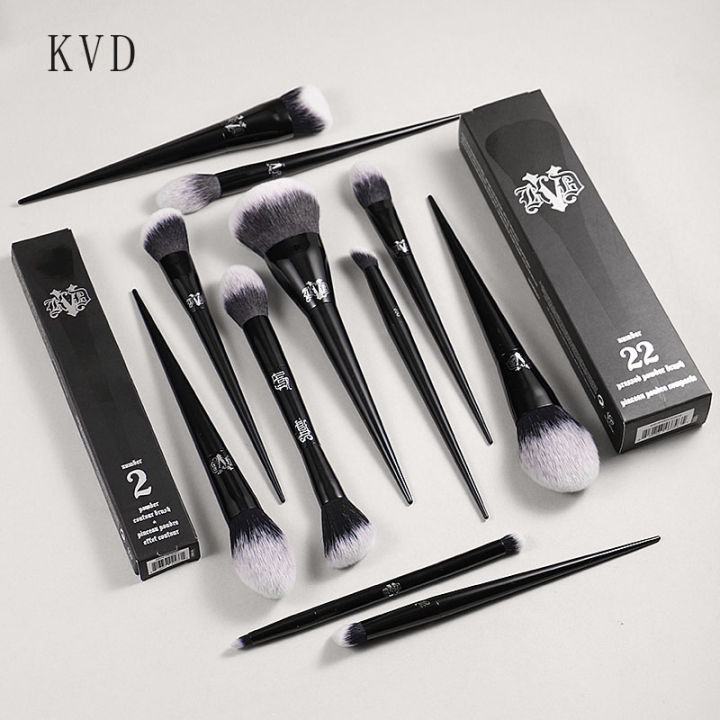 Kat Von D Makeup Brush Set & Kit Foundation Blush Highlight Concealer ...