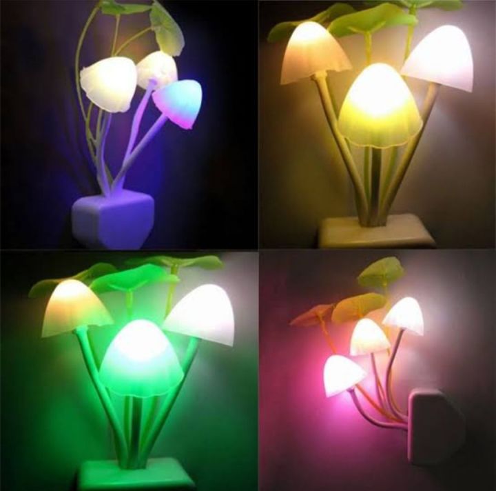 Automatic Sensor Light Night, Automatic Color Changing, Romantic Flower ...