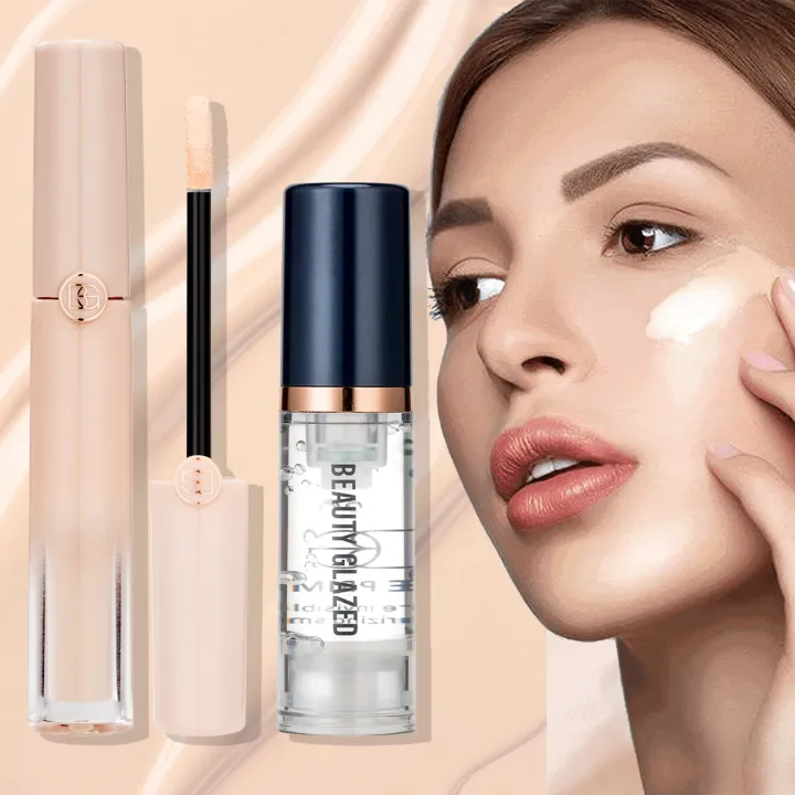 6-color Full Coverage Concealer + Makeup Primer Set Natural Matte Long ...
