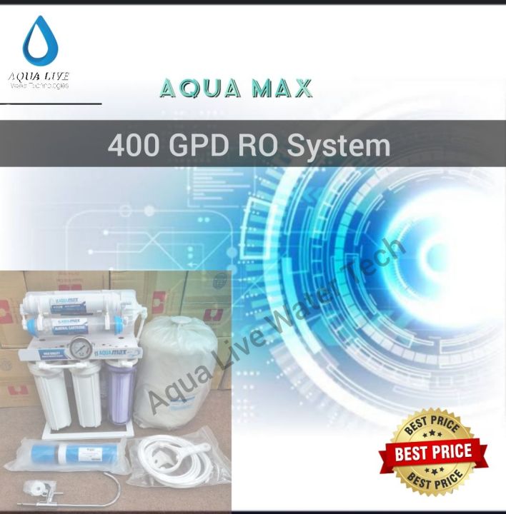 400 GPD Home Appliance 6 Stage Reverse Osmosis RO Water Filter Purifier ...