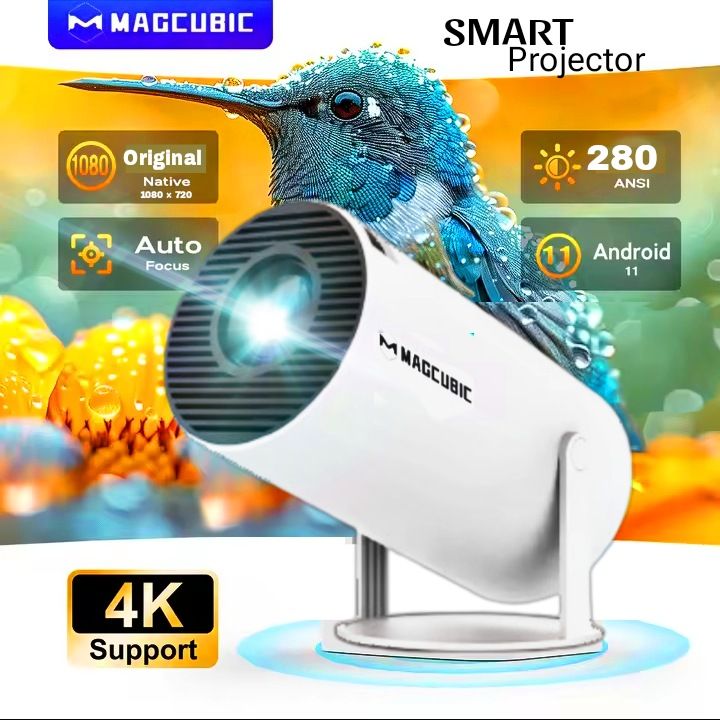 HY300 Pro Projector 💯 Original MAGCUBIC 4K Android 11 Dual Wifi6 260ANSI Allwinner H713 BT5.0 ...