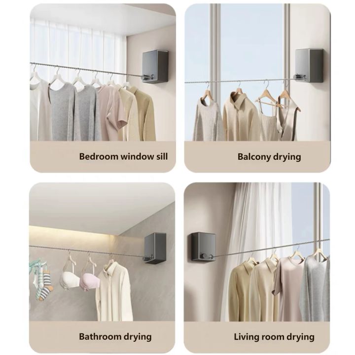 Retractable Clothesline Stainless Seel Pull-Out Clothes-Drying Machine ...