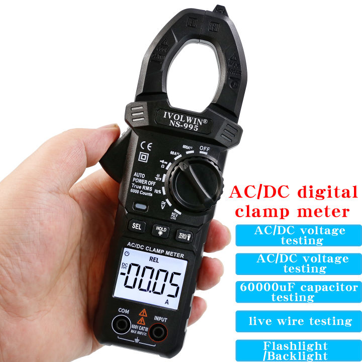 NS-995 AC/DC Digital Clamp Meter, High-Precision Multimeter, Clamp ...