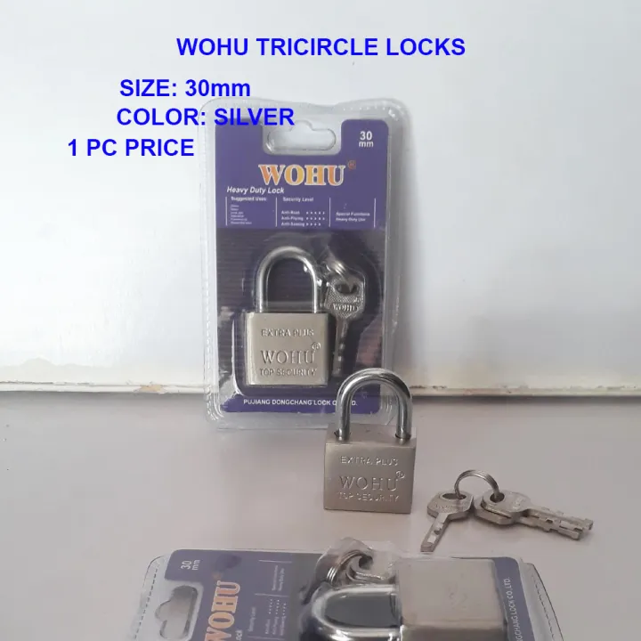 Wohu Tricircle Lock 30mm, 40mm, 50mm, 60mm, 70mm , Door Lock, Gate Lock ...