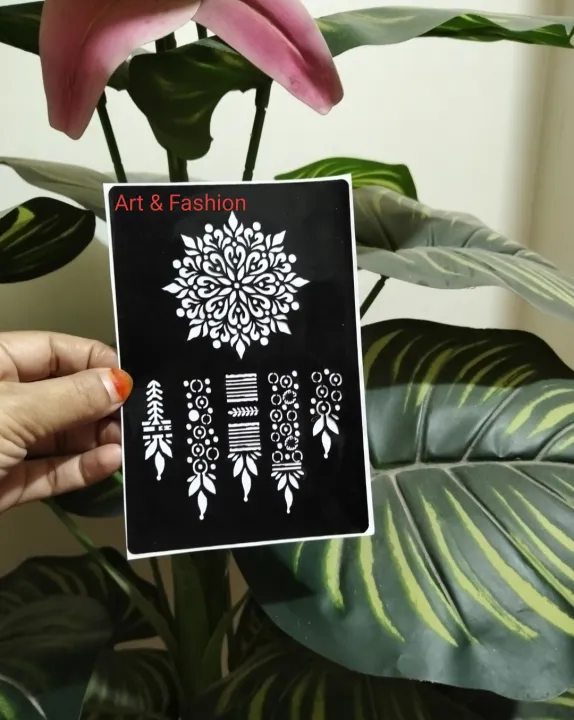 Mehendi Sticker Body Art Henna Design Fake Tattoo Sticker | Daraz.com.bd