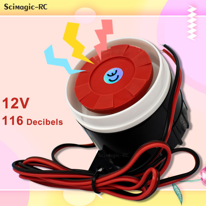 DC 6-12V Mini 120db Alarm Siren Audio Anti-theft Buzzer High-decibel ...