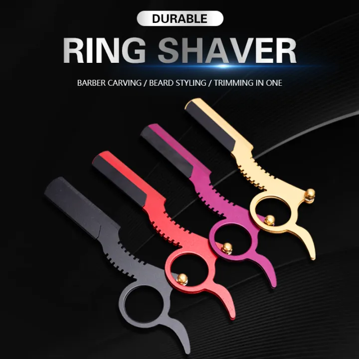 Barbershop Stainless Steel Classic Ring Shaving Men Straight Barber ...