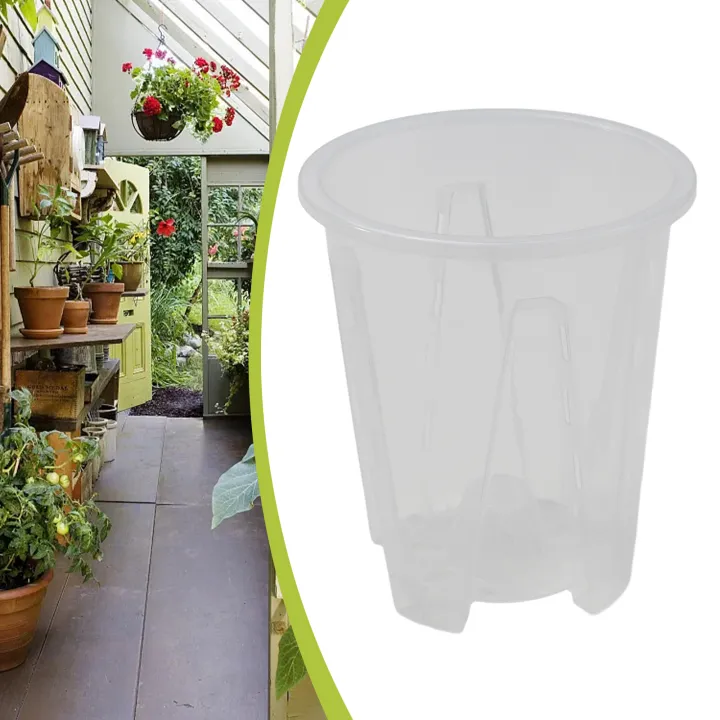 Root Control Clear Plastic Orchid Pots With Holes Transparent Flower ...