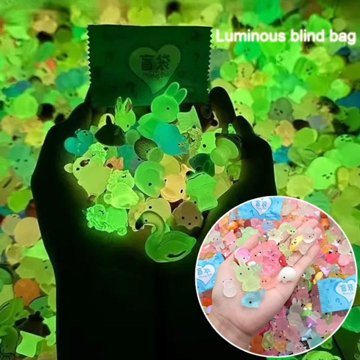 10pcs Cute Simulation Animal Model Luminous Animal Blind Bag Mini Blind ...