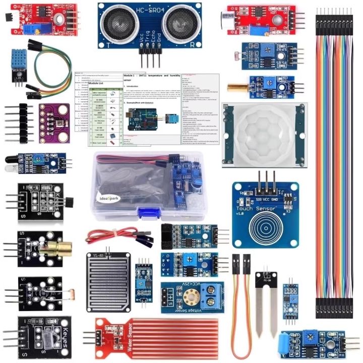22 in 1 Sensor Kit Module Kit for Robot Learning Beginner Kit Soil ...