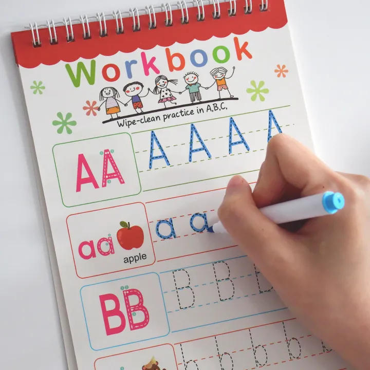 Uppercase and Lowercase Letters ABC Training English Workbook for Kids ...