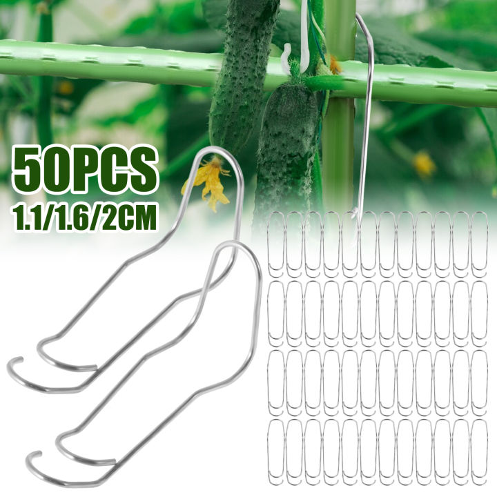 50Pc Plant Trellis Connecting Buckles Steel Garden Greenhouse Pipe ...