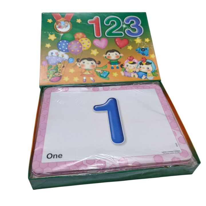 Big Size Counting 1-2-3 Flash Cards for Kids – Numbers Learning Cards ...